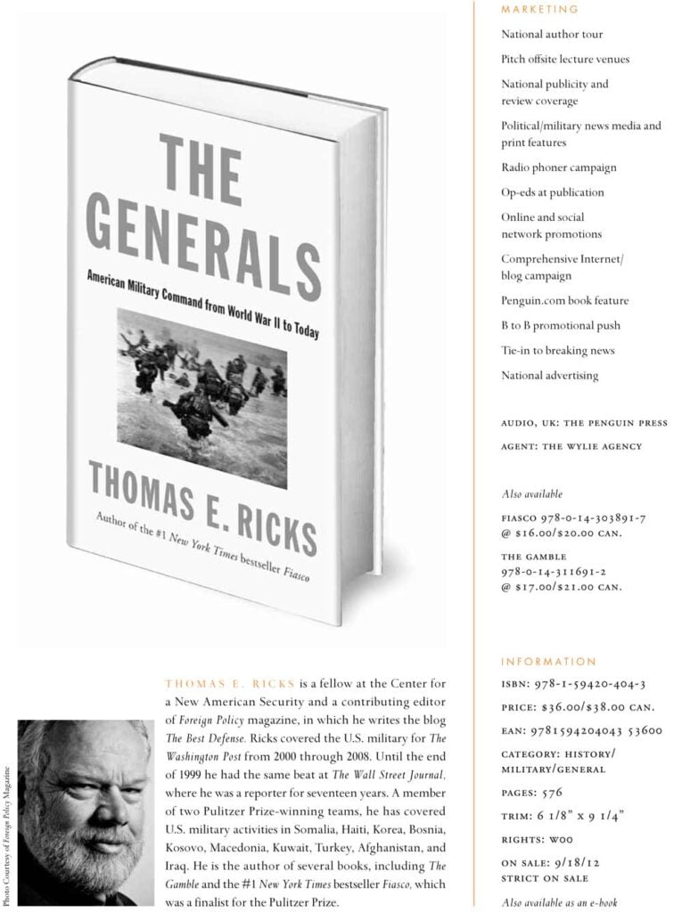 The Generals: Thomas E Ricks - Michael Yon